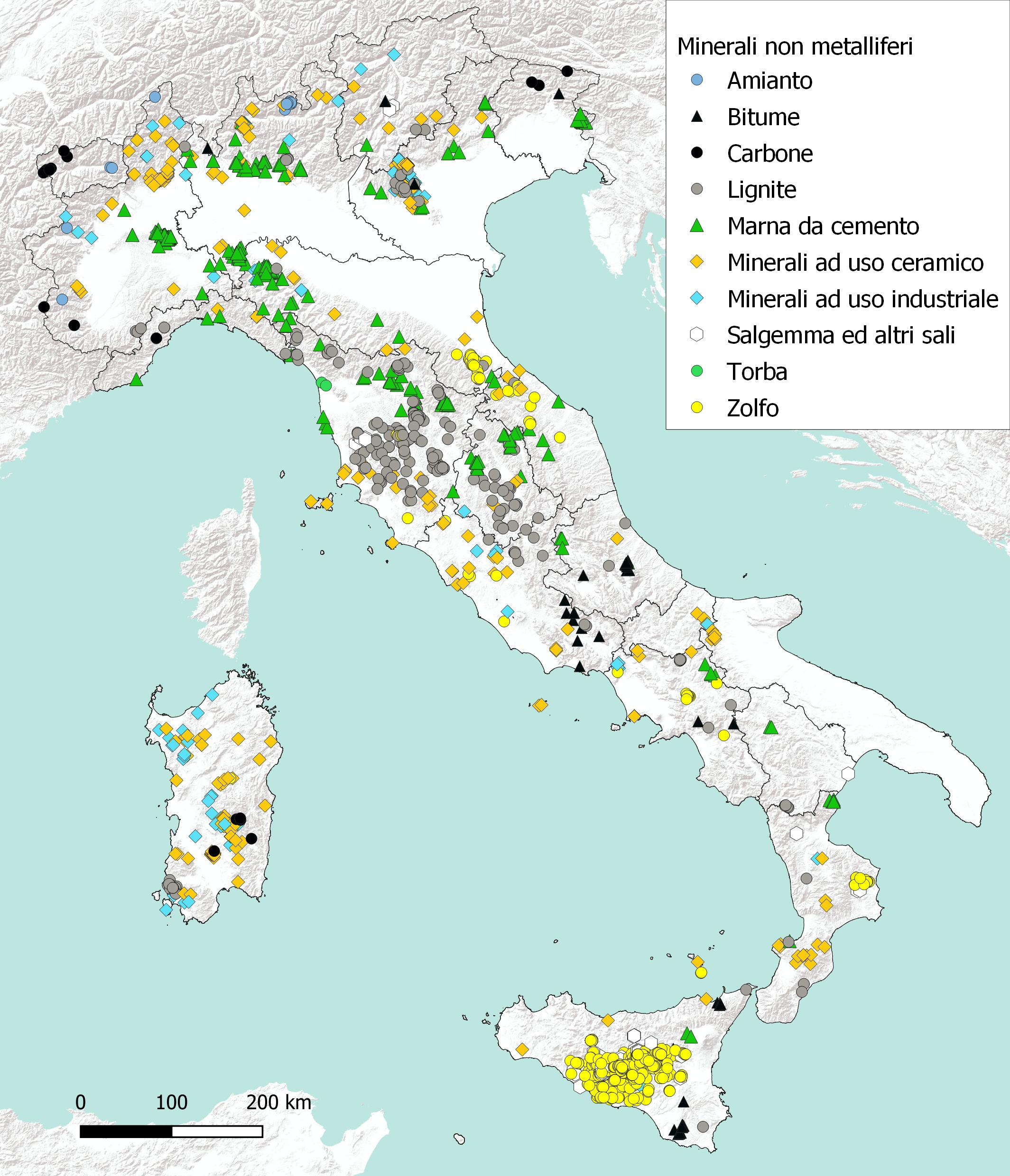 SITI DI ESTRAZIONE DI MINERALI DI PRIMA CATEGORIA (MINIERE) | Indicatori ambientali
